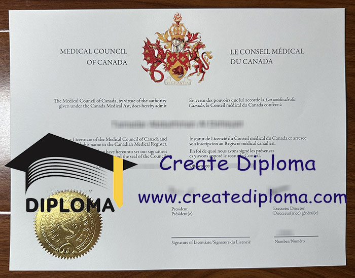 The process to order a Medical Council of Canada certificate.